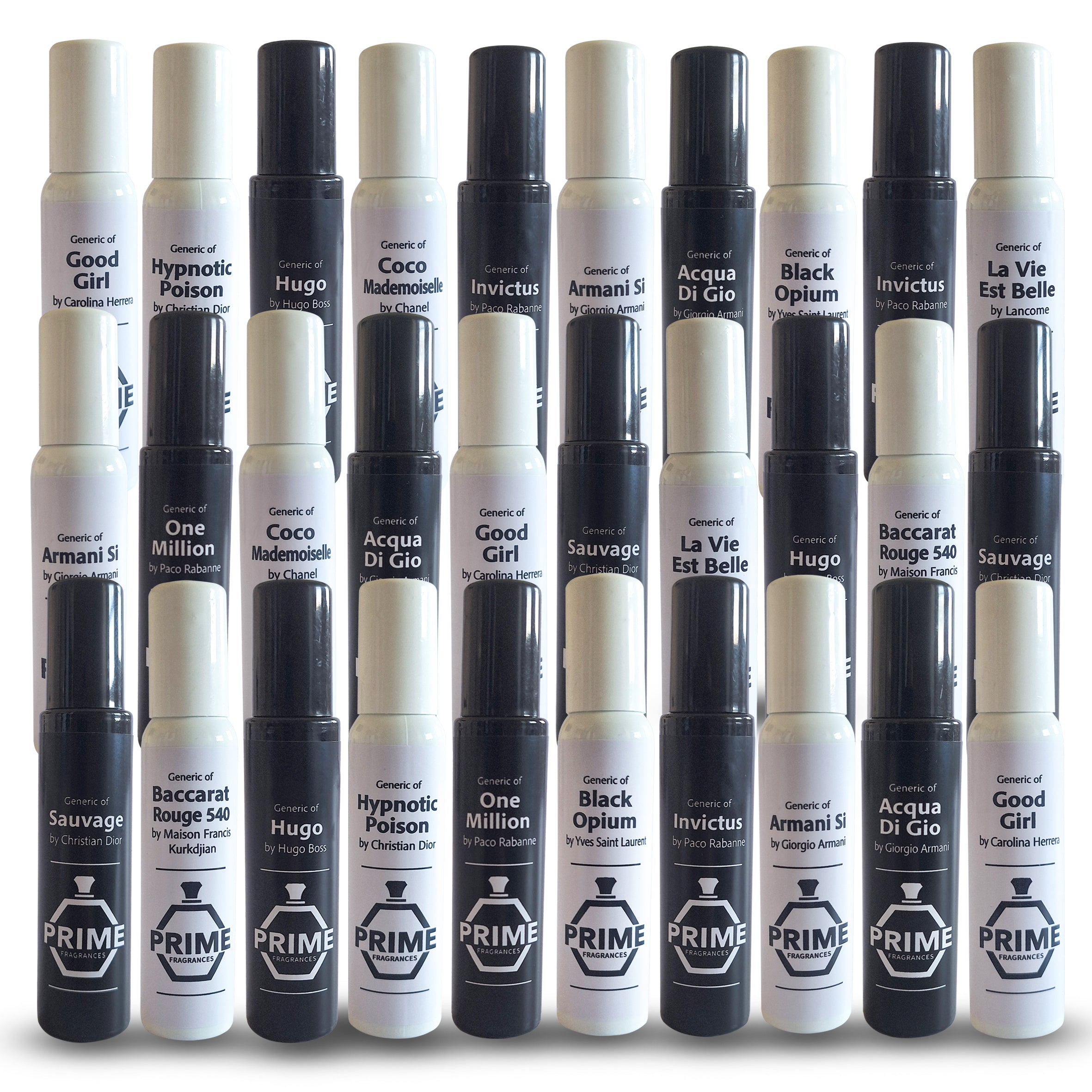 Deluxe Starter Pack : 30 Perfumes – Prime Fragrances